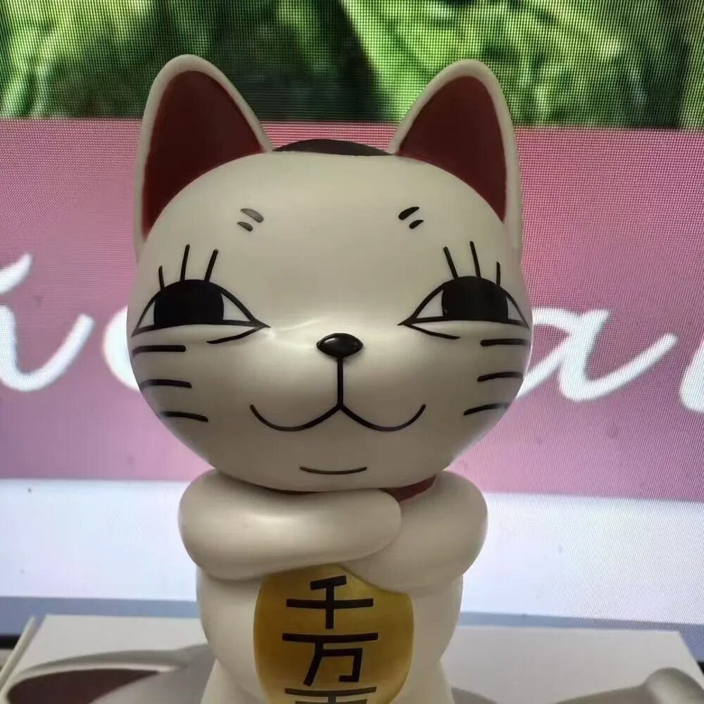 Фигурка Lucky Cat из ПВХ, белого цвета, 1 шт, для дома и автомобиля, коллекционная игрушка — фото 1