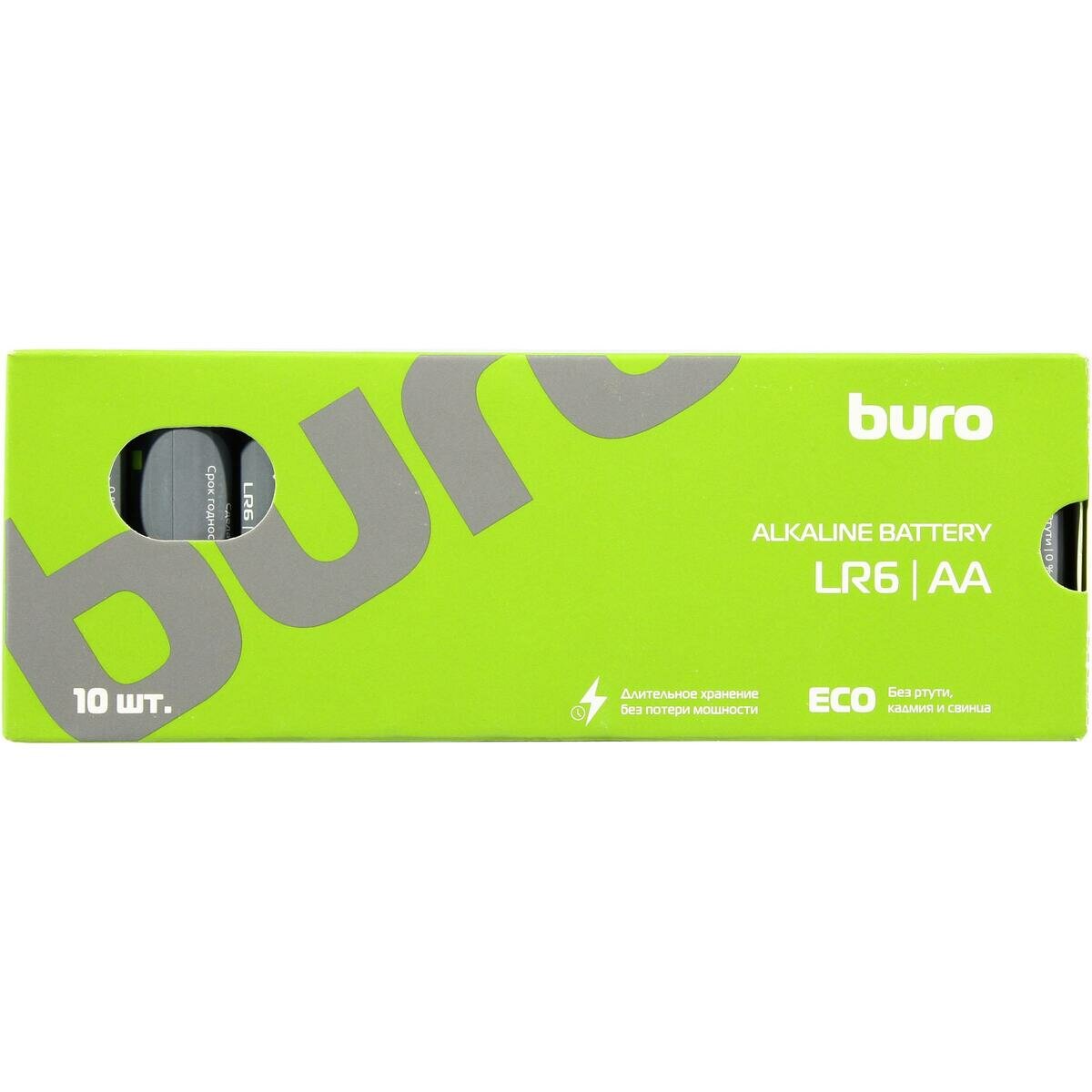 Buro <1776125> (LR6) Size AA, 1.5V, щелочной (alkaline) <уп. 10шт>