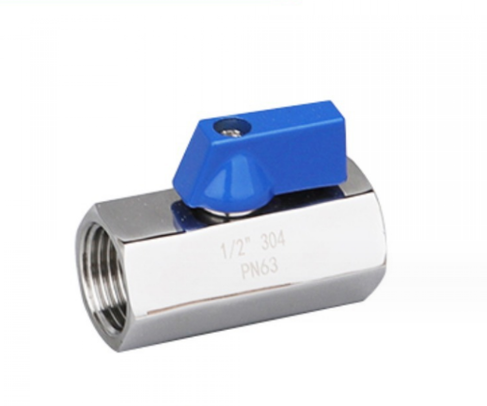 Мини-шаровой кран MyPads 1/4-дюйма NPT из нержавеющей стали 304 с синей рукояткой