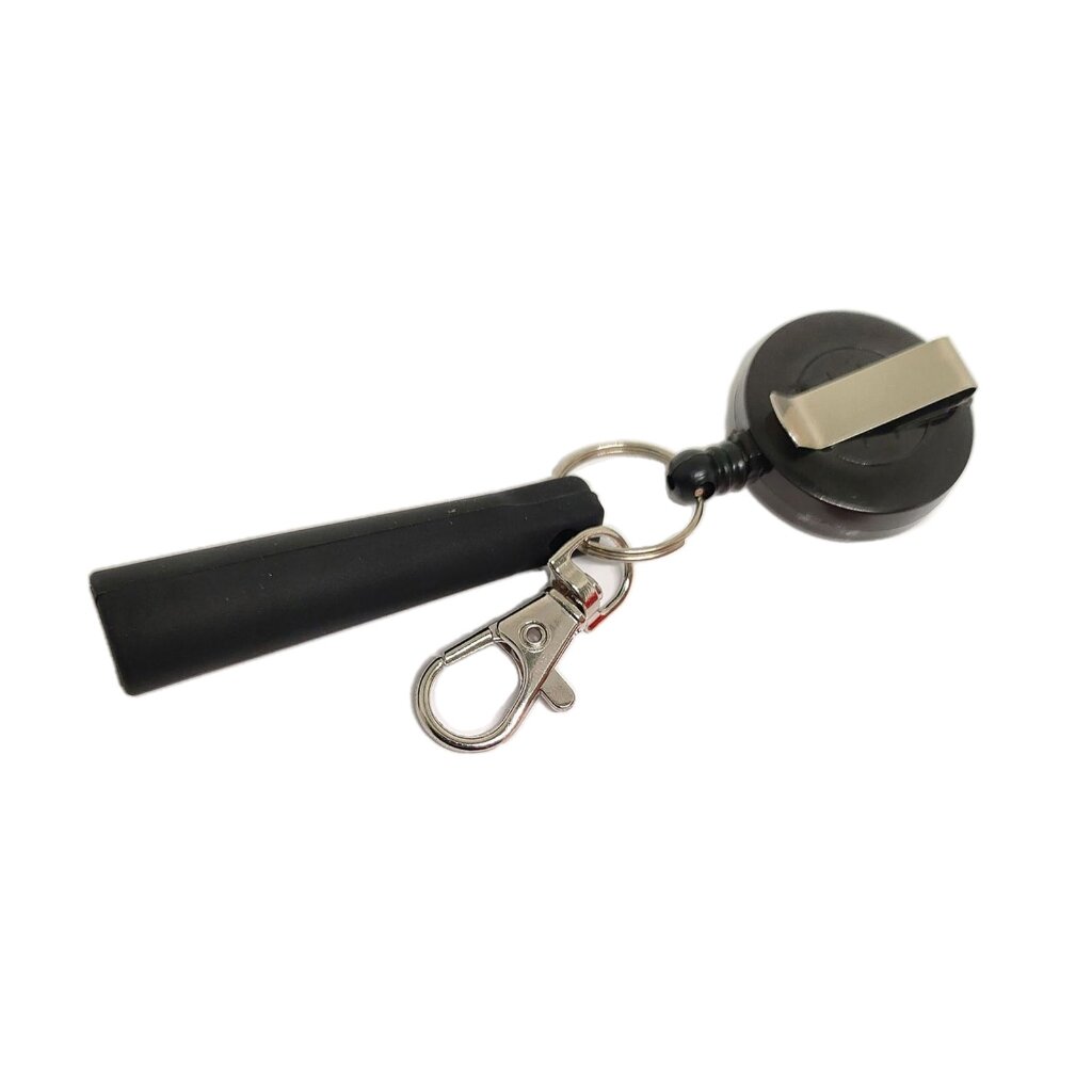 Выдвижной силиконовый чехол для ручки с легко вытягиваемой пряжкой-черный