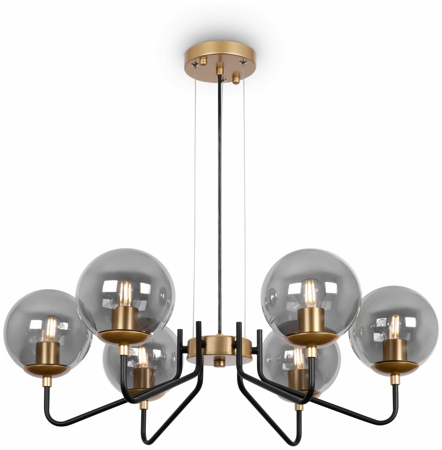 Потолочная люстра Freya "Moricio" FR5140PL-06GB, E27, мощность 240Вт, площадь освещения 18м²