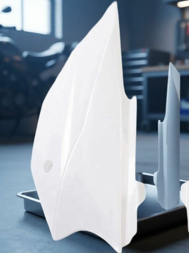 Боковой обтекатель задний правый KAYO KRZ белые оригинал