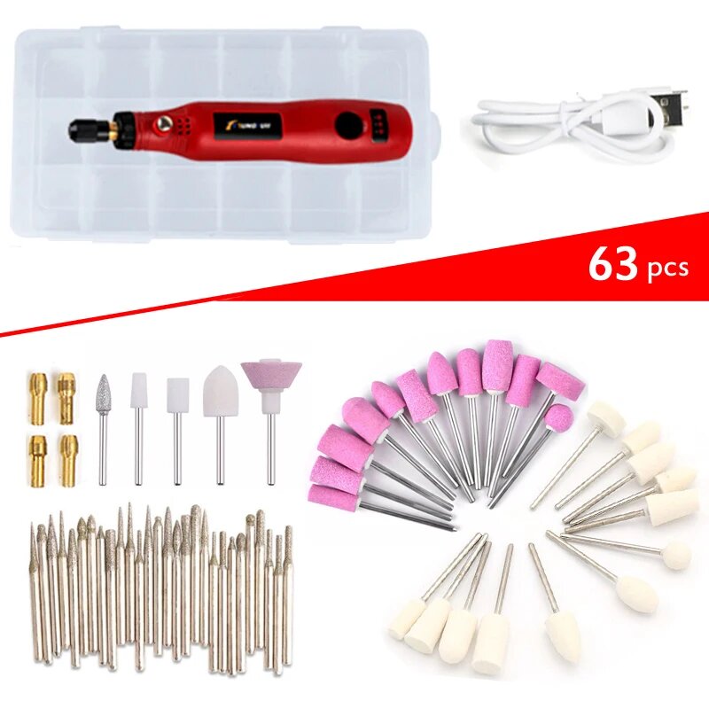 Беспроводная USB-дрель, мини беспроводная гравировочная полировальная ручка, электрическая дрель для ювелирных изделий, металла, инструменты Dremel, сверление пыли, резьба