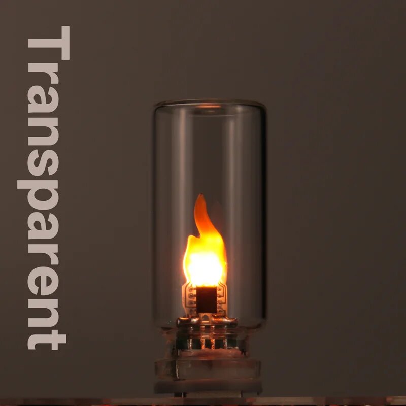 Ночник USB с эффектом пламени, Transparent