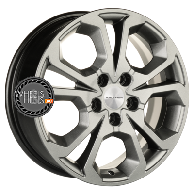 Диск автомобильный литой Khomen Wheels KHW1711 (Ceed) 17x6.5 5x114.3 et50 dia67.1 G-Silver