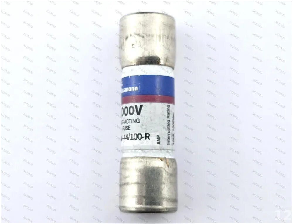 Плавкий предохранитель Eaton Bussmann DMM-44/100-R 0.44A цилиндрический для защиты цепей постоянного тока — фото 1