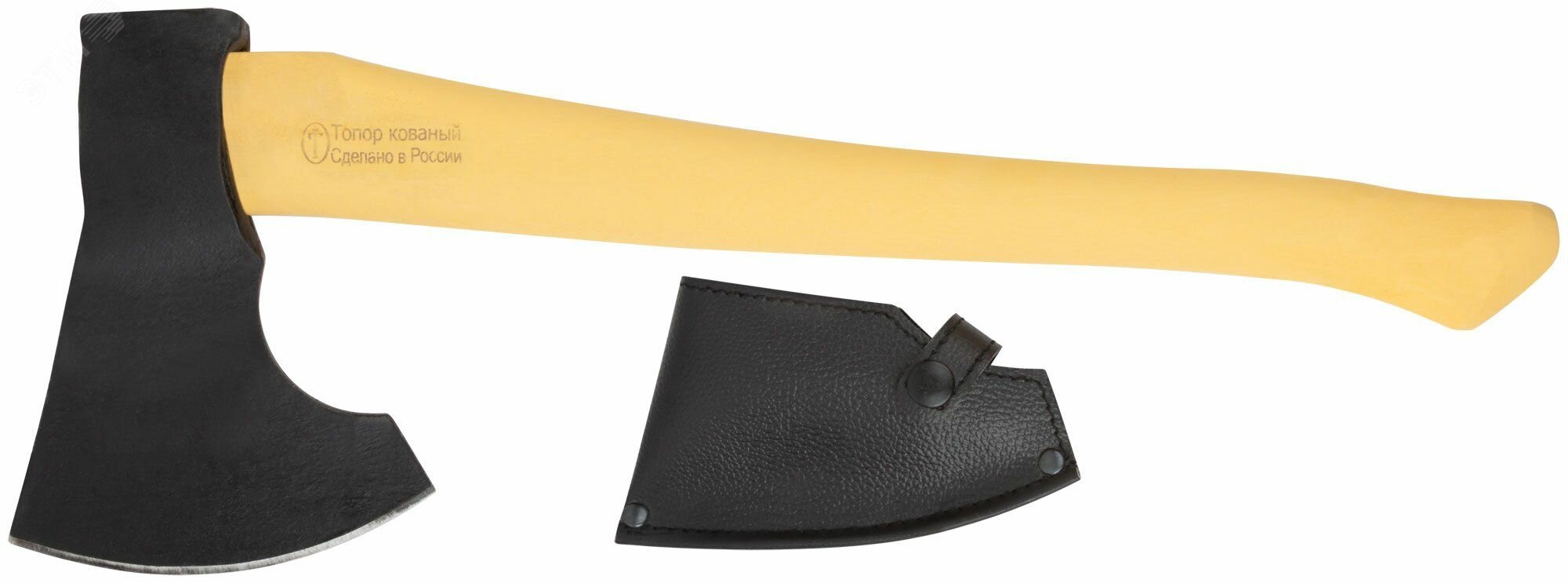 Топор кованый 1500гр 530мм деревянная рукоять в чехле "Труд Вача" "Тигр"