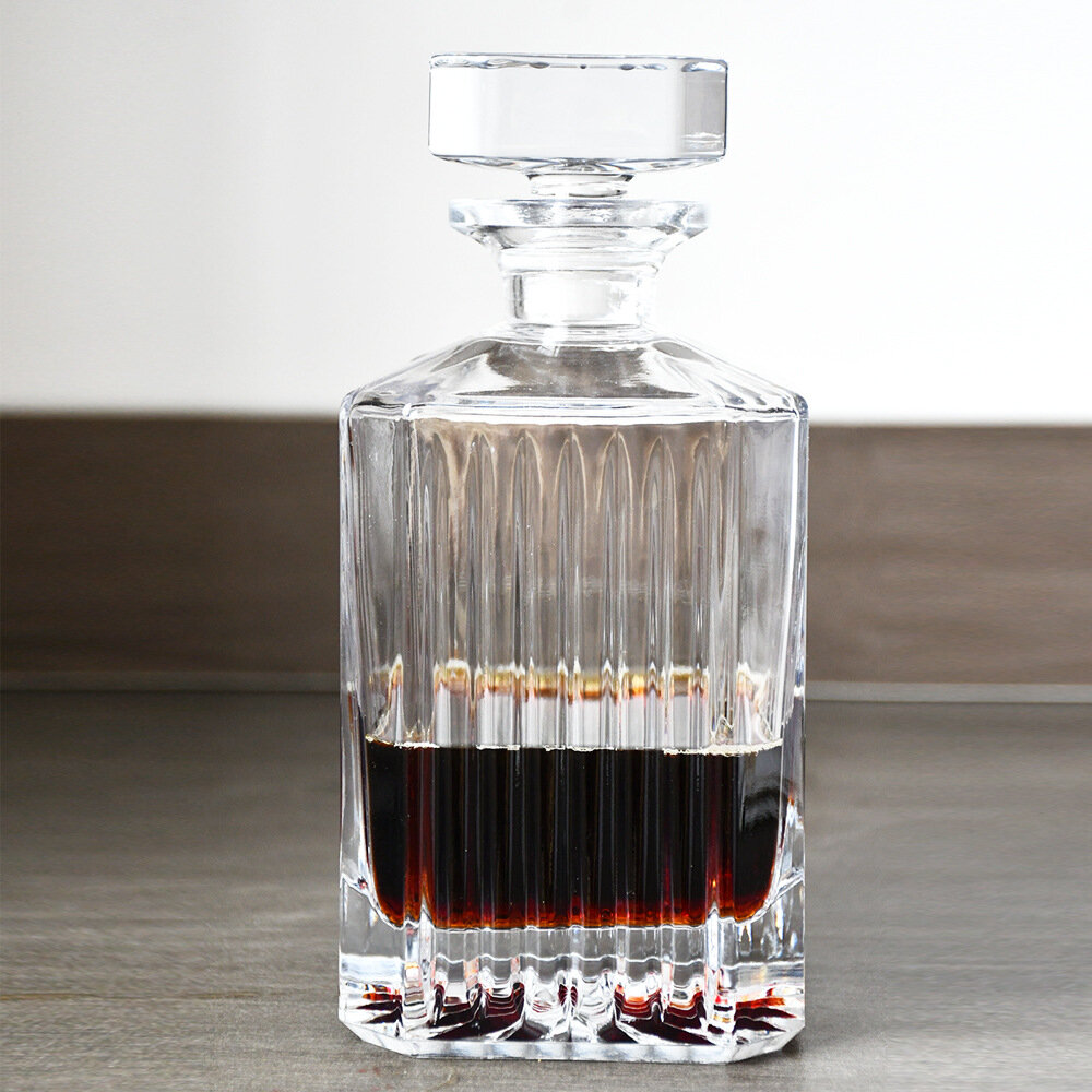 Европейская хрустальная бутылка для виски, бутылка для ликера, декантер, фляга для вина, винный кувшин, винные принадлежности, декоративный скандинавский стиль.