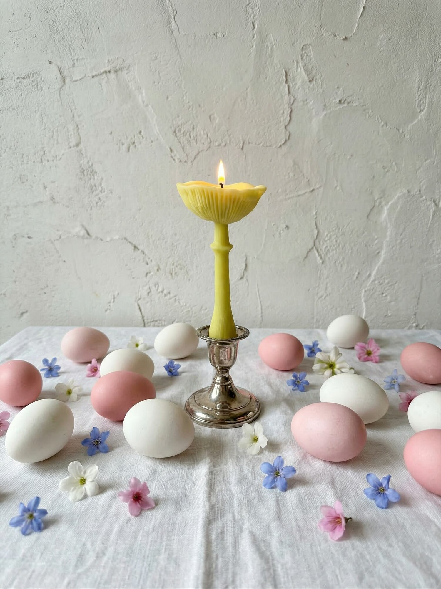 Свеча Unification love "Гриб мухомор перезрелый, цвет салатовый", ручная работа, 2 часа горения, ароматная,