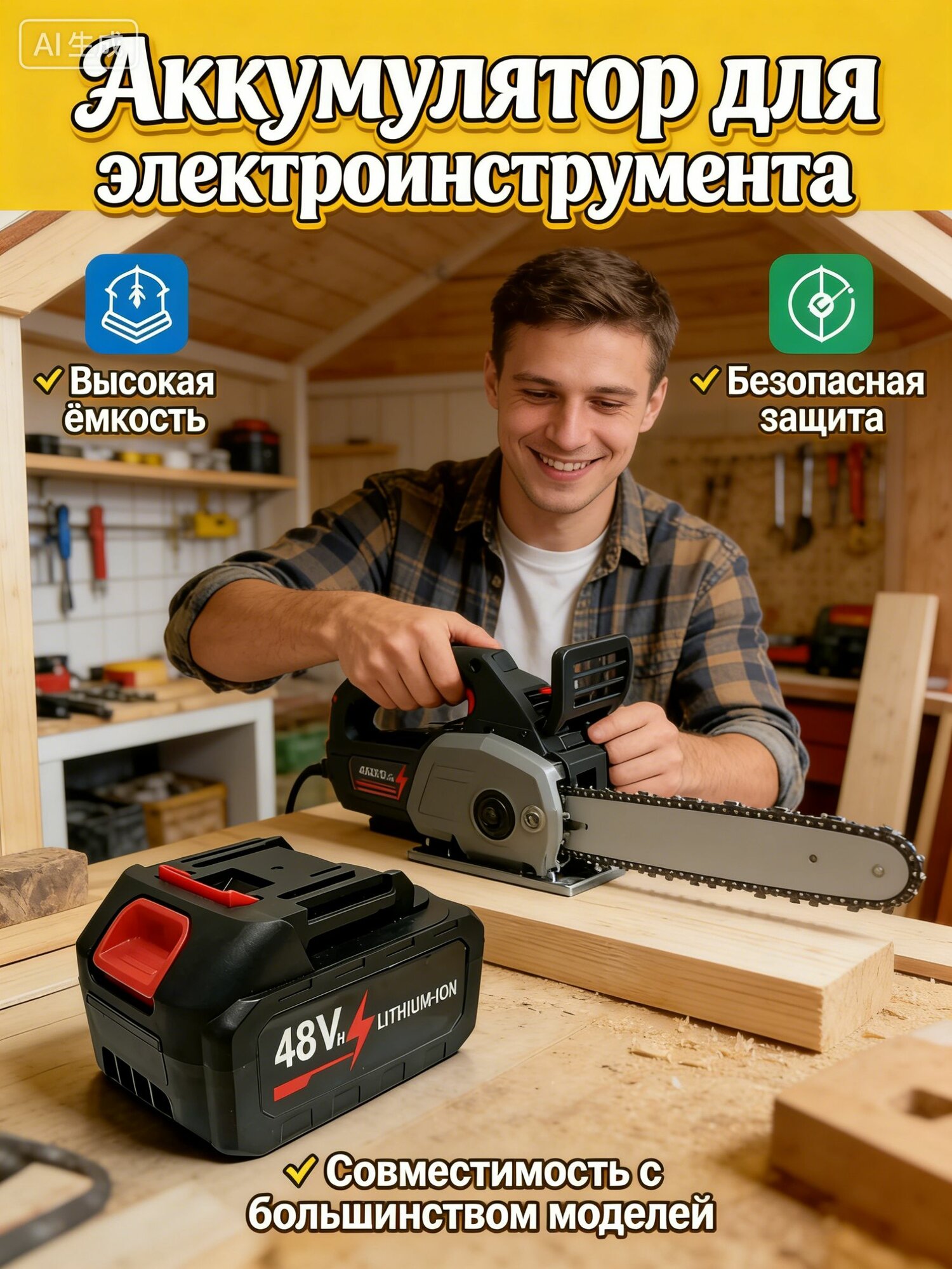 Морозостойкий аккумулятор 48В 15Ач для зимы, литиевая батарея для электровелосипеда и инструмента. АКБ 48v стабильная работа до -10 градусов, защита от холода.