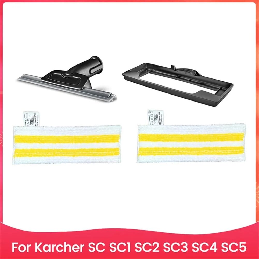 4 шт. насадки для скребка для окон, направляющие для ковров и салфетки для паровой швабры для чистящих средств SC1 SC2 SC3 SC4 SC5, запасные части.