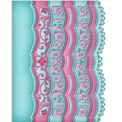 Металлические пресс-формы для скрапбукинга, 6 шт, серебристого цвета F