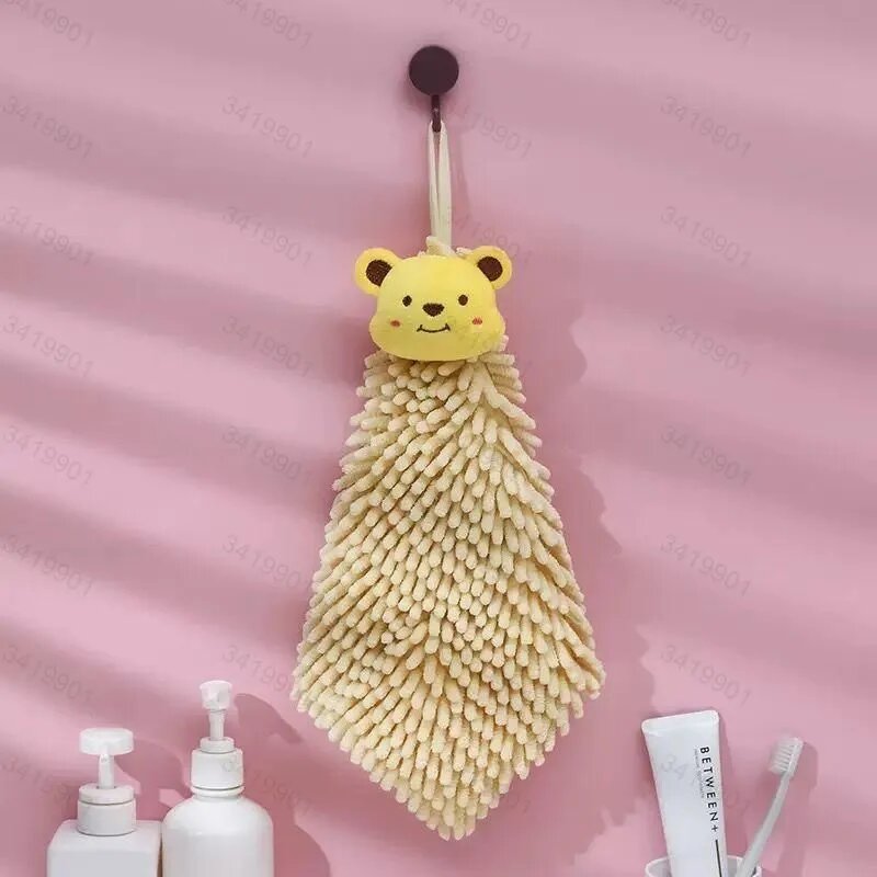 Кухонное полотенце из микрофибры 25x25 см, 1 шт. Желтое полотенце для кухни