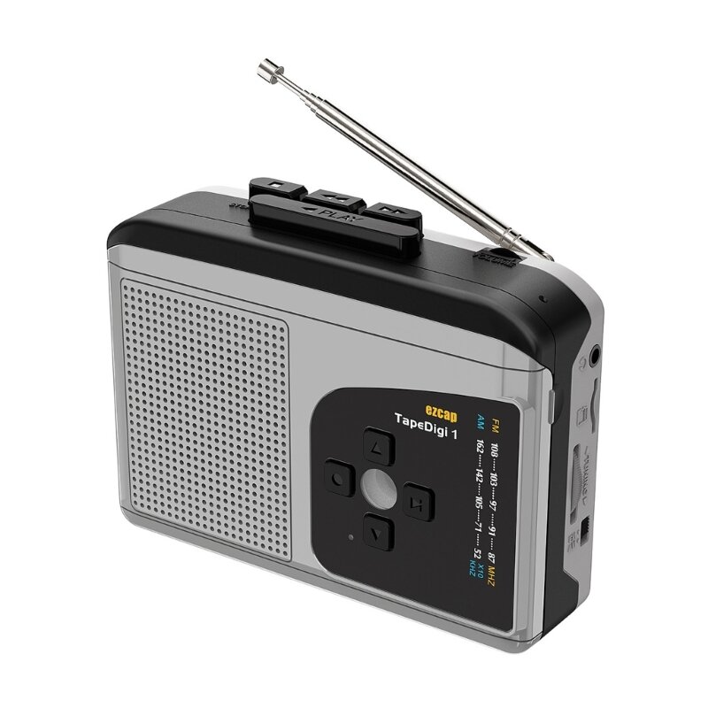 Портативный кассетный проигрыватель и Рекордер Ezcap234 с AM / FM-радио, конвертируемый в MP3 с помощью микрофонной карты Диктофона