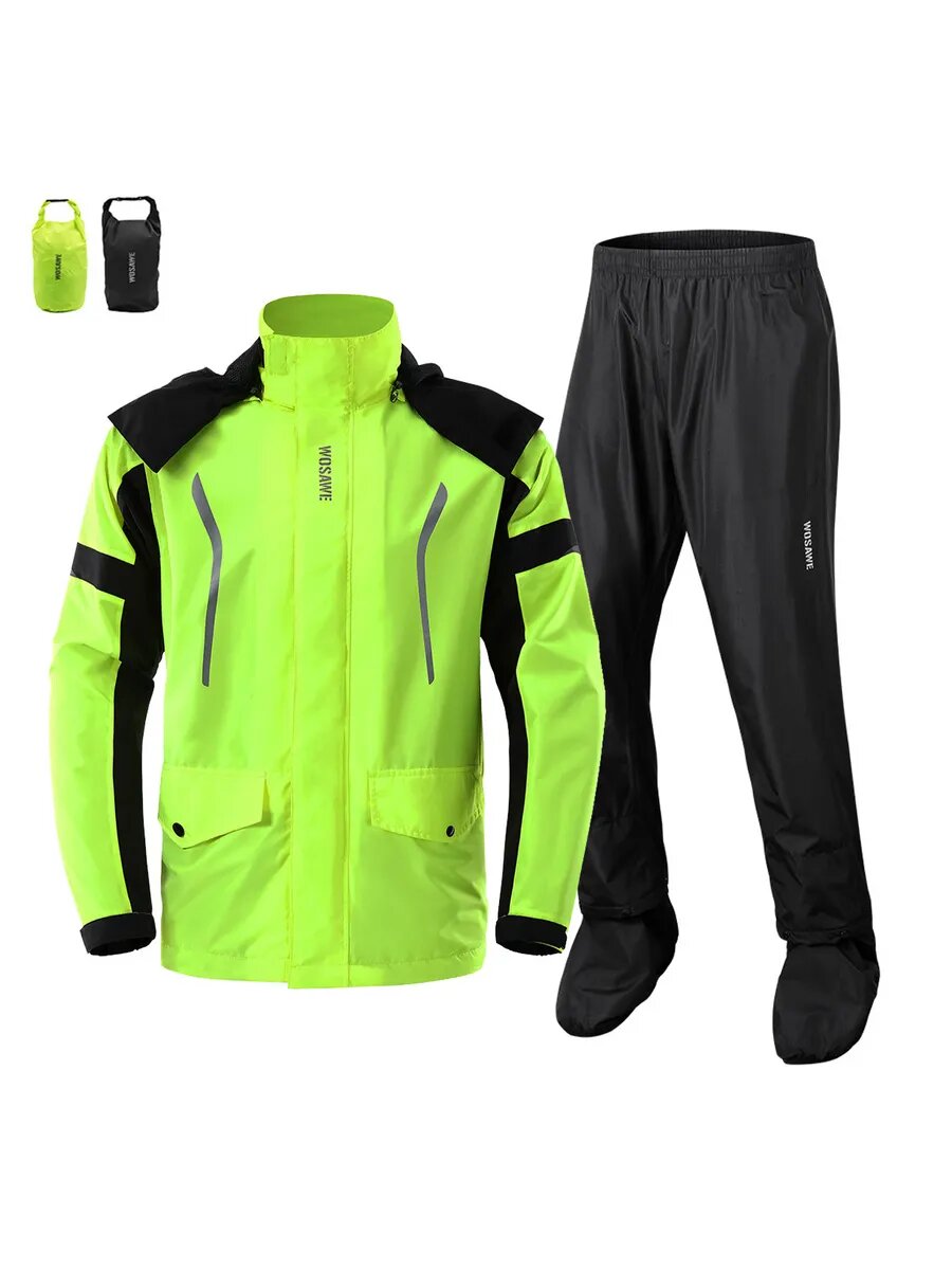 Водонепроницаемые дышащие велосипедные штаны-дождевик,