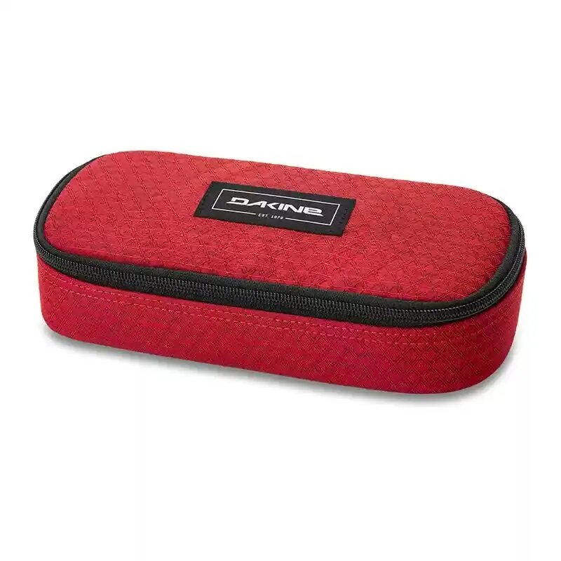 Пенал Dakine 4-Alarm Fire! для школы, красный, овальной формы