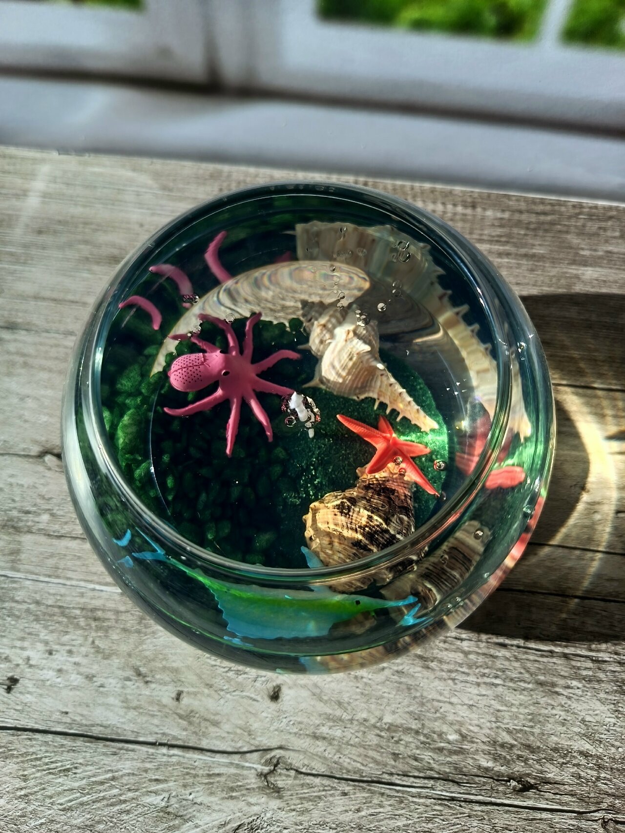 Гелевая свеча "морской бриз"