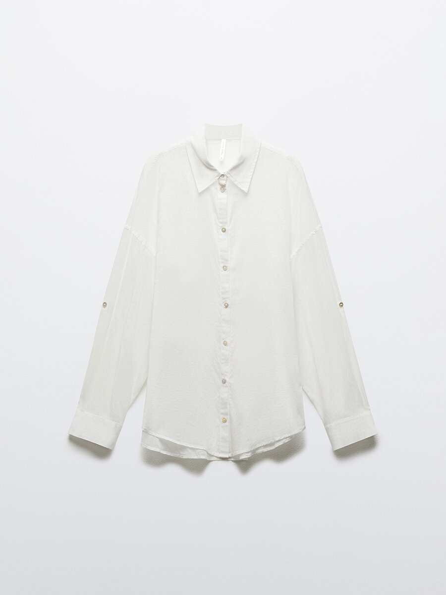 Рубашка хлопковая оверсайз