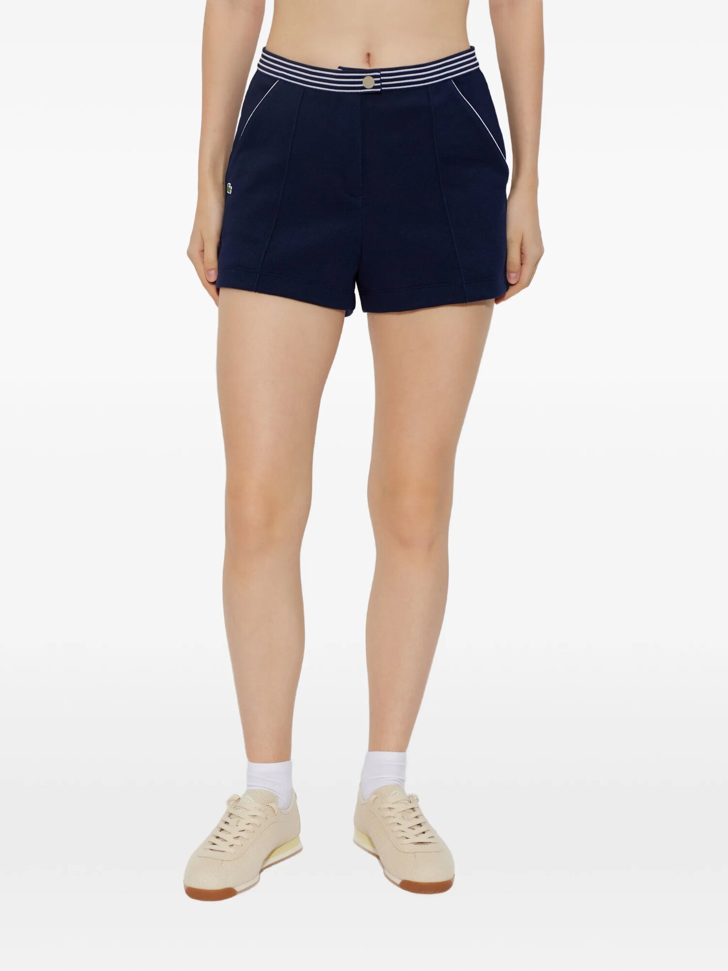 Шорты LACOSTE Striped-edge shorts, размер 38 EU — фото 1