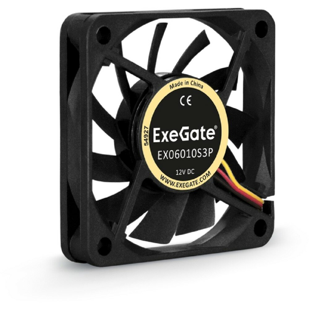 Корпусный вентилятор ExeGate EX253944RUS 4500RPM 60 x 60 x 10 мм, 1 шт