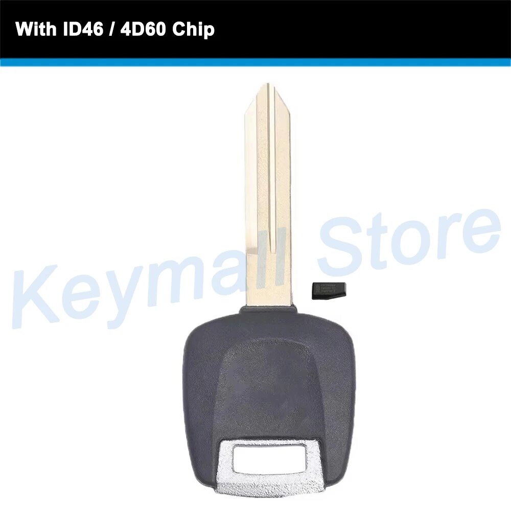 Неразрезанный корпус транспондера зажигания KEYECU с чипом ID46/4D60 для Infiniti G20 I30 no chip