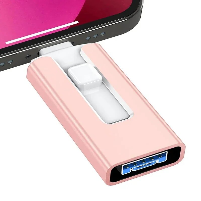 4в1 OTG флеш-накопитель 2ТБ USB 3.0 256GB, Pink