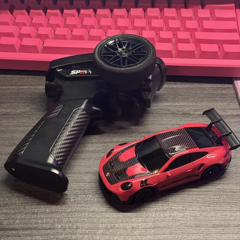 Радиоуправляемый мини-дрифт-кар 1:43 4WD 2.4G, металлический корпус, гироскоп, полный пропорциональный контроль, Type-C зарядка