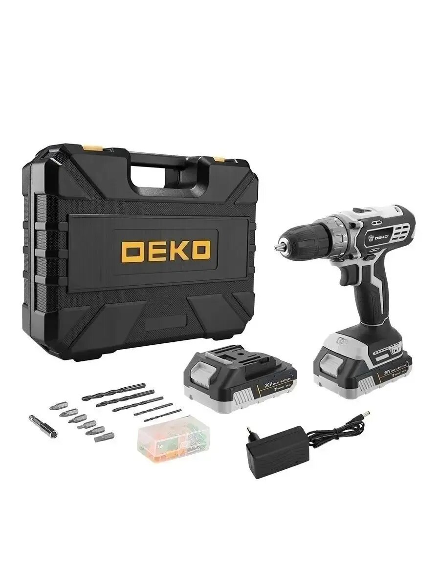 Аккумуляторная дрель-шуруповерт DKCD20 Black Edition SET 3 063-4050