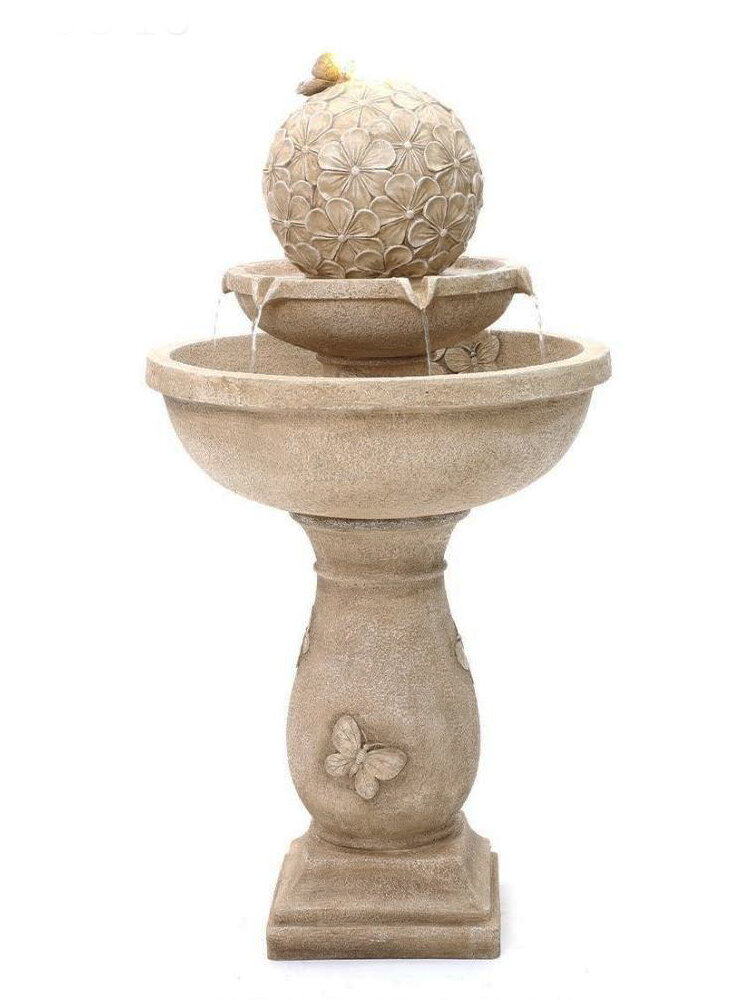 Фонтан Waterfall "Фарфалла", декоративный, с подсветкой, полистоун, разноцветный