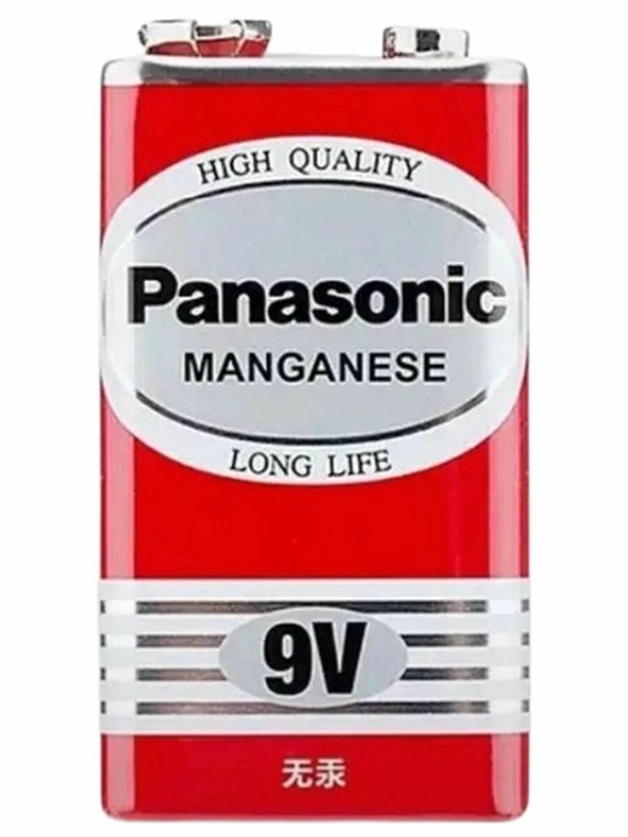 Щелочные батареи Panasonic 9 В 6F22 (1шт.)