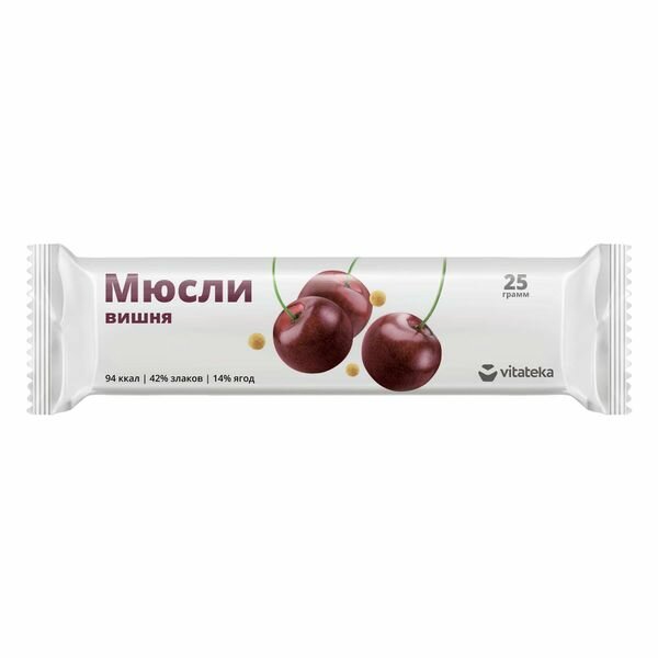 Батончик мюсли с витамином С вкус вишни Vitateka/Витатека 25г