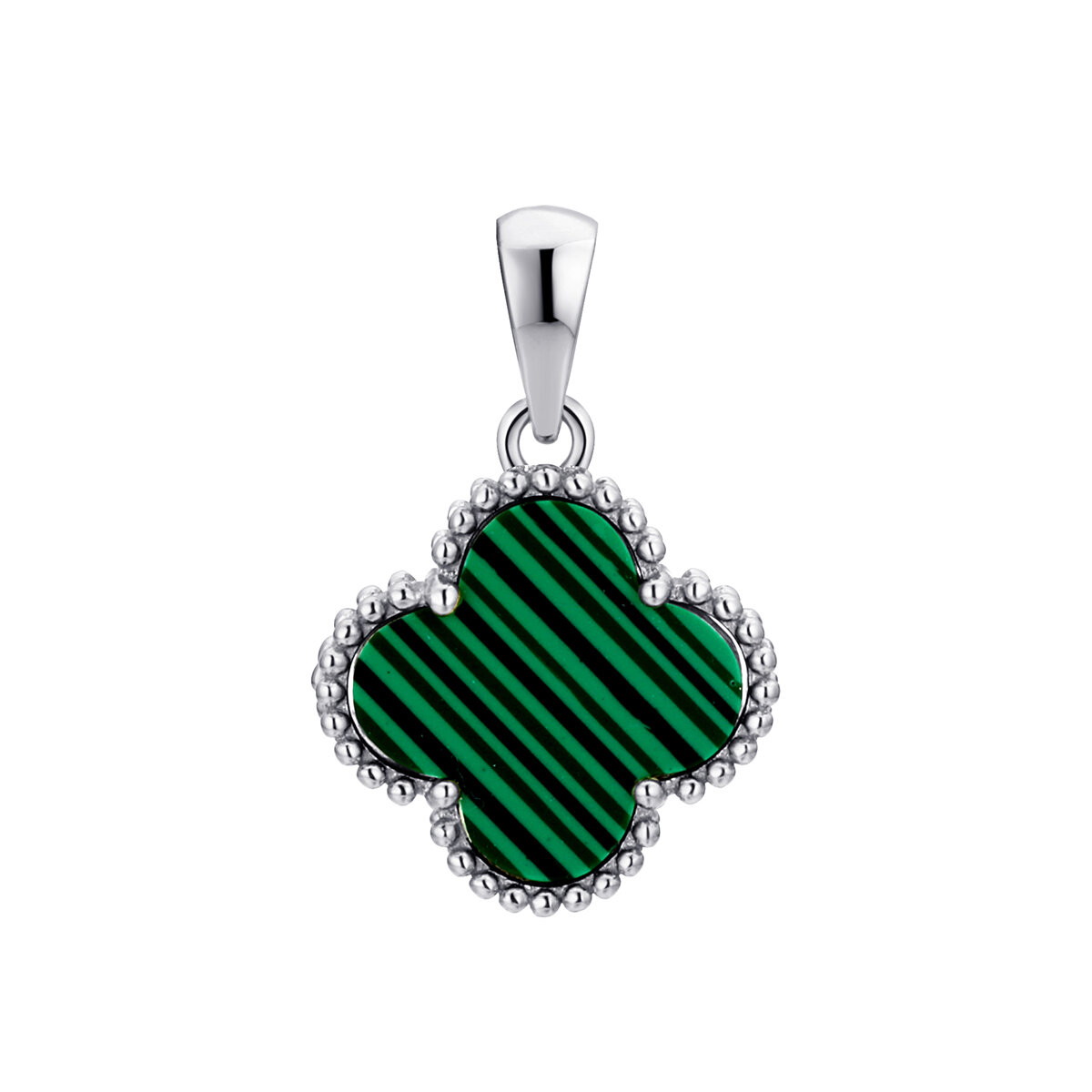 Подвеска, серебро, 925 проба, малахит