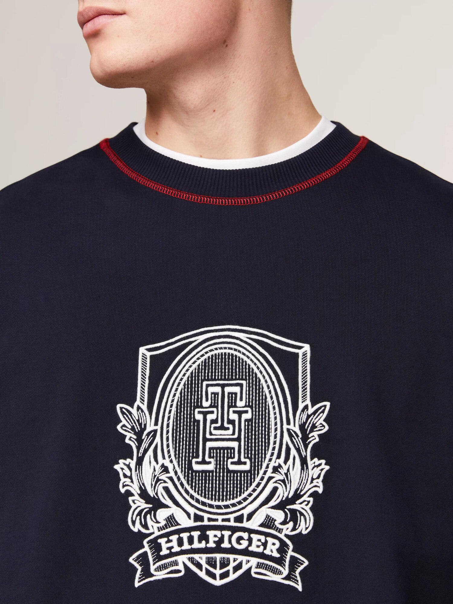 Свитшот TOMMY HILFIGER, размер XL, , синий — фото 1