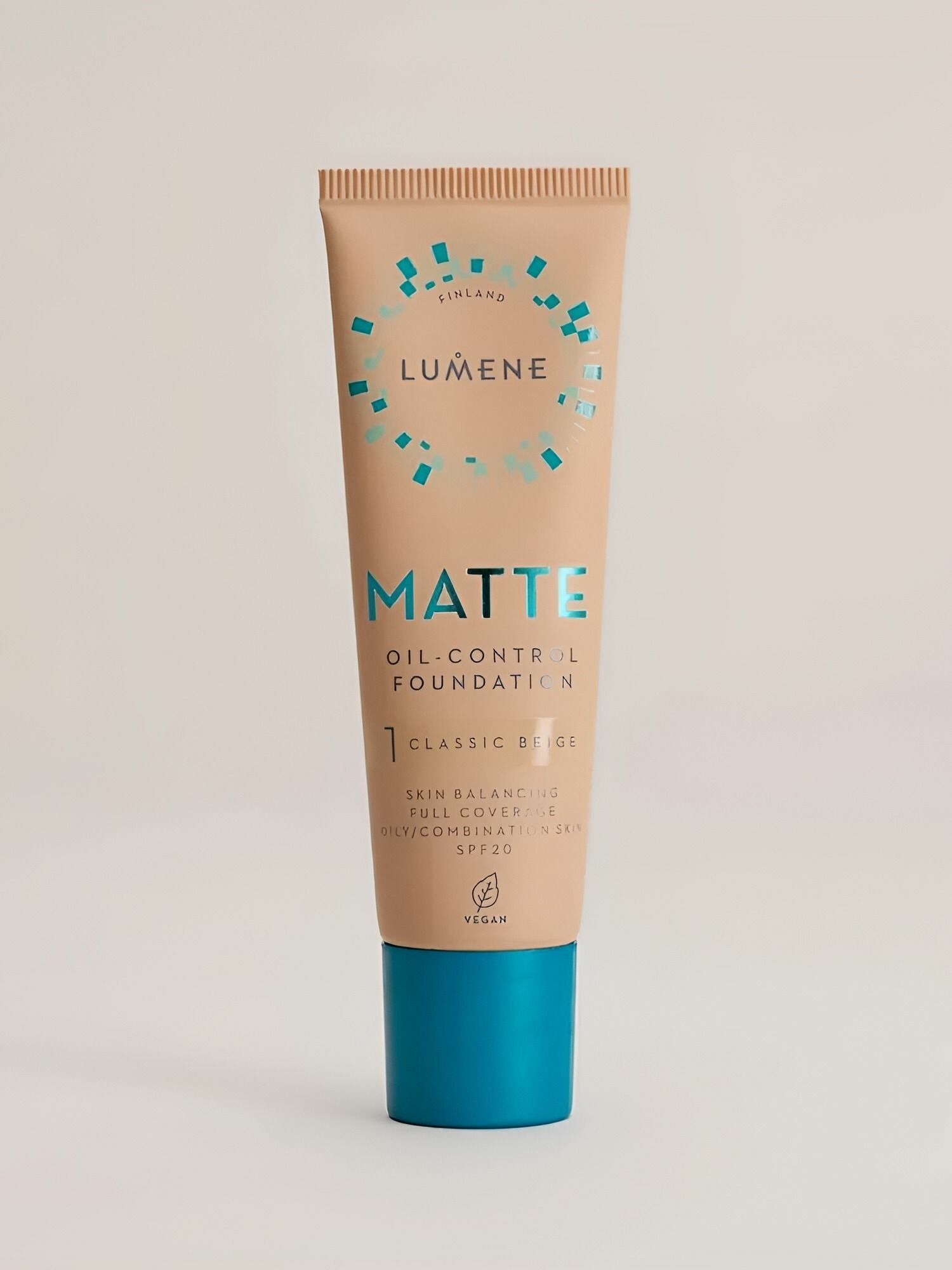 LUMENE Матирующий тональный крем MATTE Oil-Control Foundation SPF20 (Classic Beige 1) 30 г Финляндия