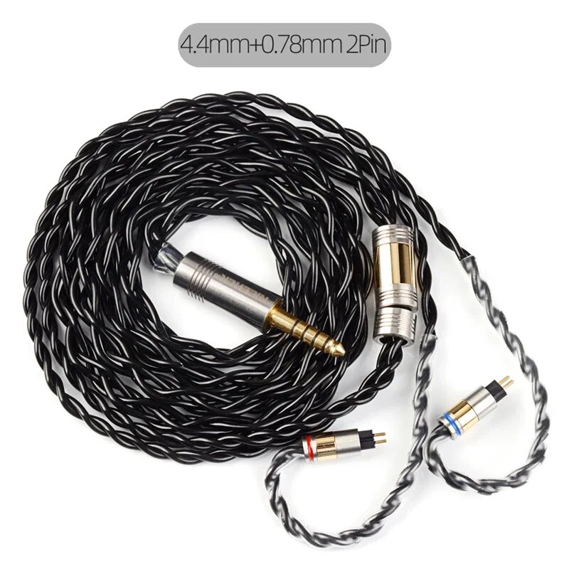 NICEHCK BlackCat кабель для наушников 4.4mm With 0.78 2Pin