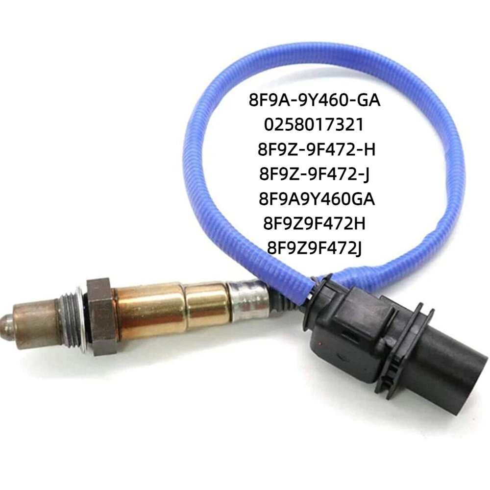 Подходит для кислородного датчика Ford Lincoln 8F9A-9Y460-GA 0258017321 8F9Z-9F472-H, 8F9Z-9F472-J; 8F9A9Y460GA; 8F9Z9F472H; 8F9Z9F472J