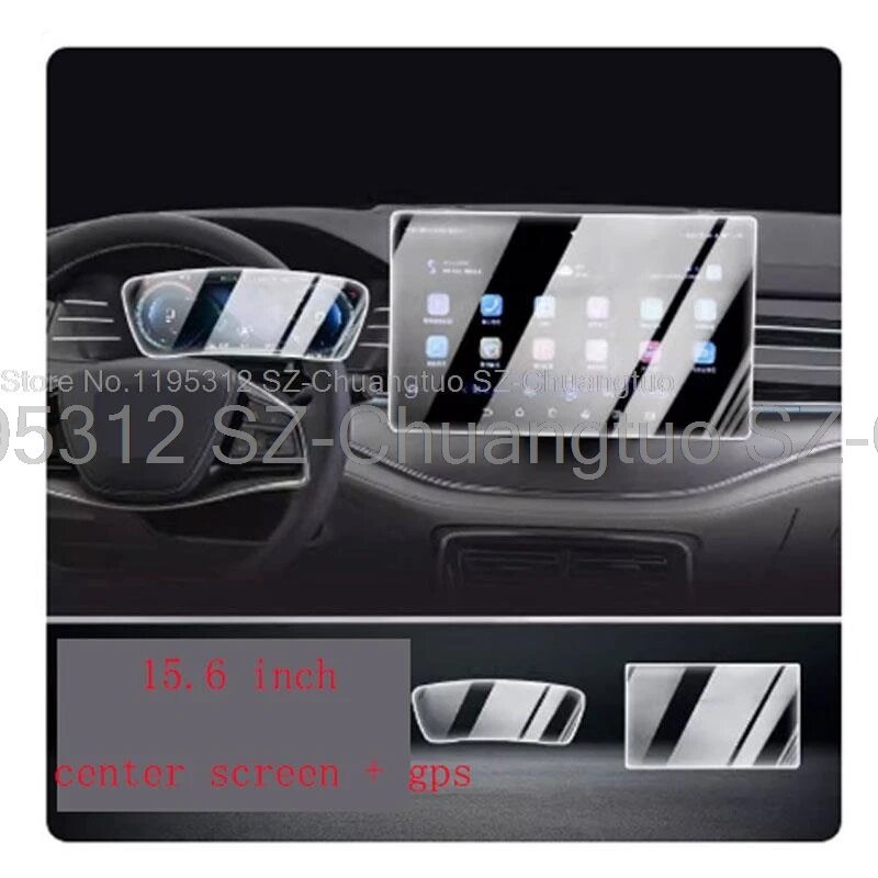 Защитная пленка из закаленного стекла для BYD Han EV 2020 2021 2022 2023, 15,6-дюймовый автомобильный радиоприемник с GPS-навигацией