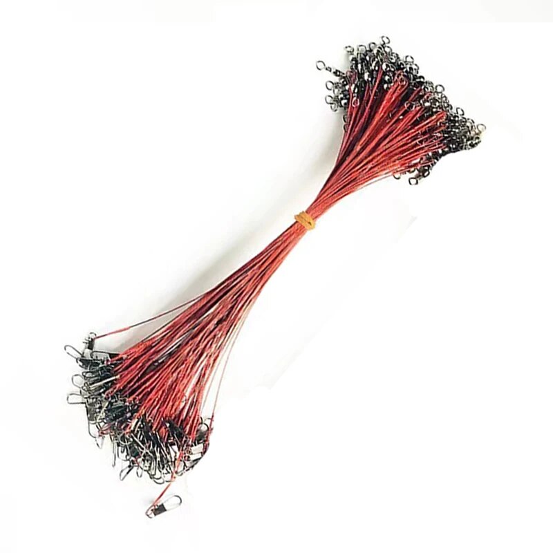 Поводки для рыбалки, 20 шт, Бордовый, 30см, Red