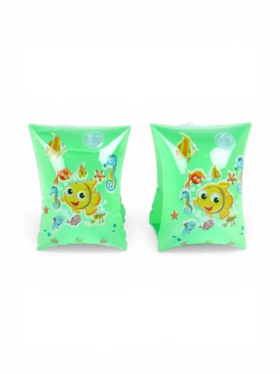 Комфортные нарукавники для плавания, зеленые, размер S