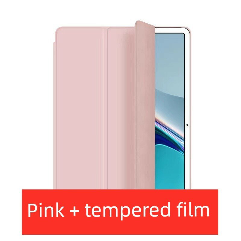 Vivo pad2 12.1 дюймов Легкий силиконовый мягкий чехол с защитным стеклом, Розовый младенческий