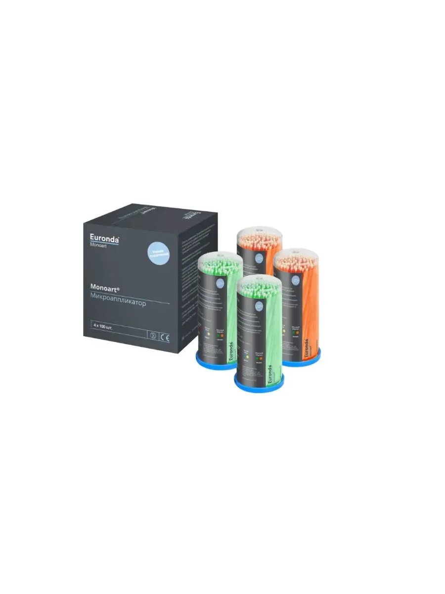 Микроаппликаторы Monoart Regular, 4 по 100 шт.