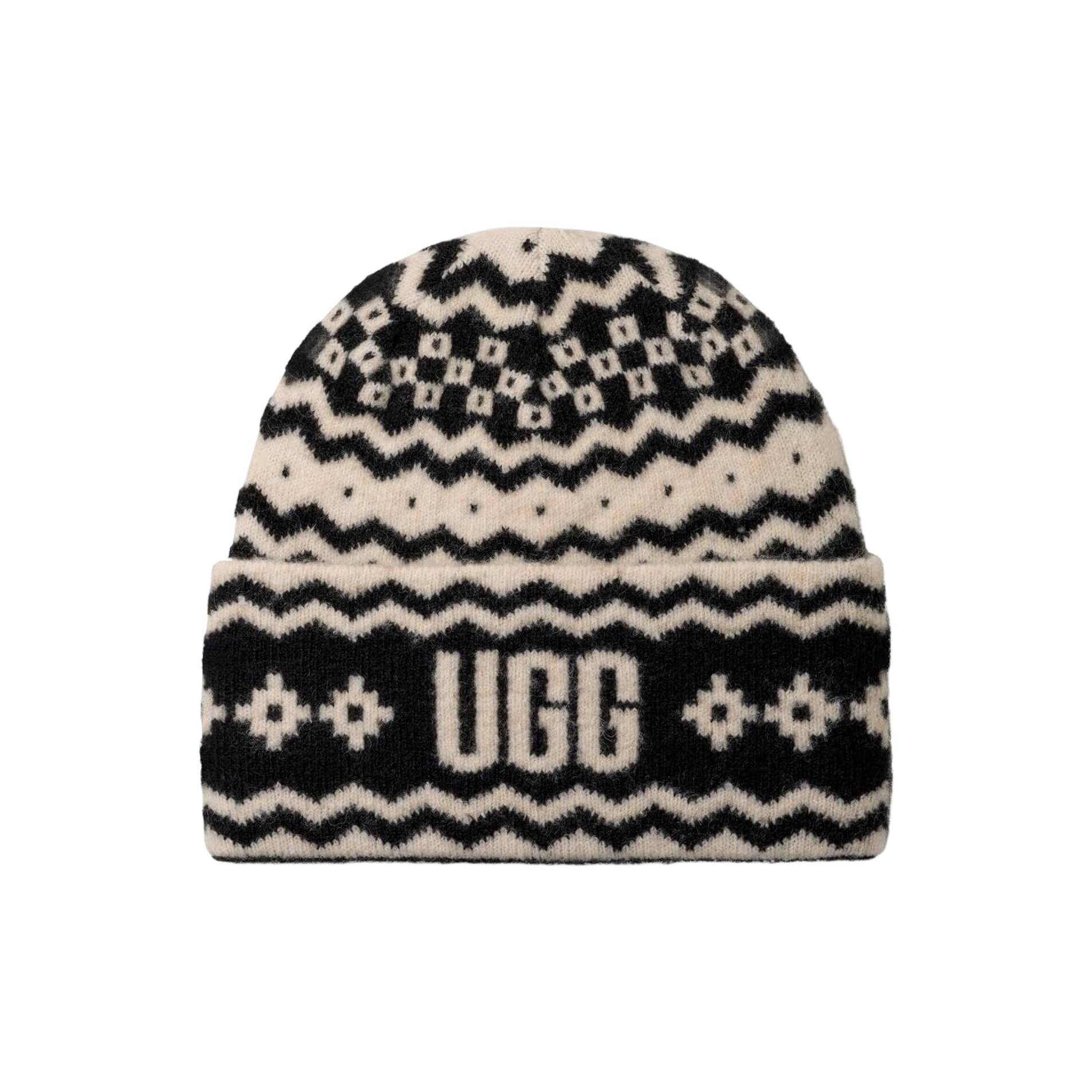 Шарф UGG для мужчин, черный/белый — фото 1