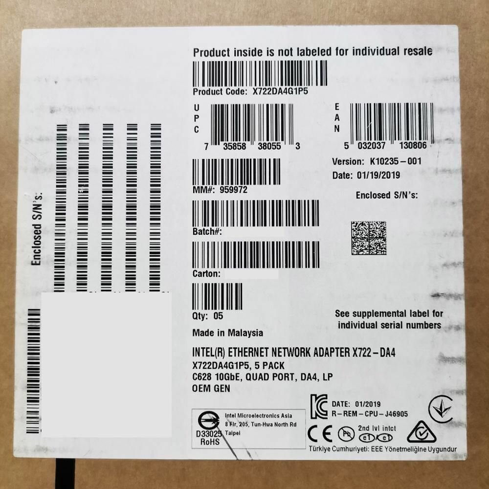 Модуль Intel X722-DA4 — фото 1