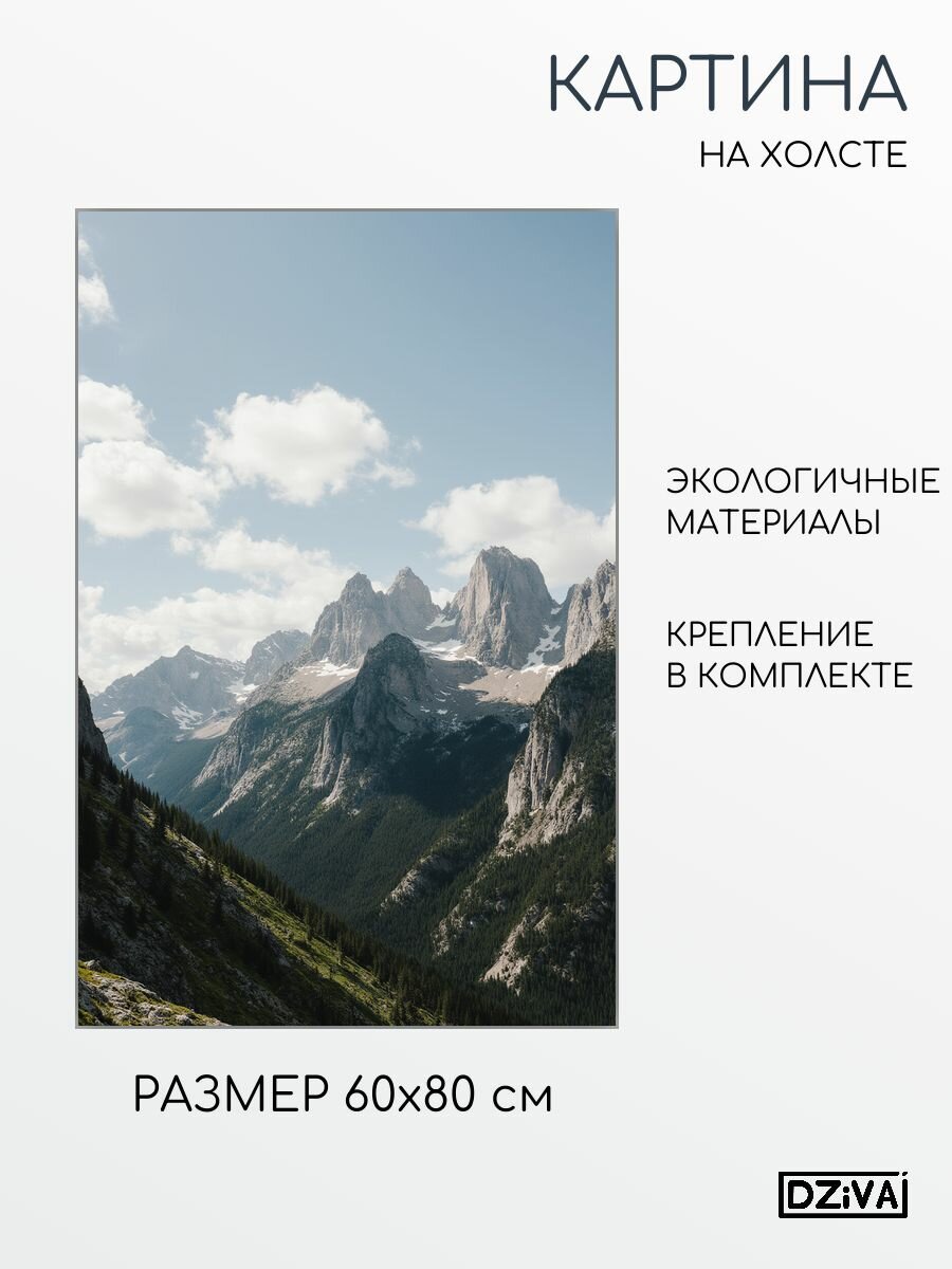 Картина на холсте Абстрактный пейзаж 60x80 см