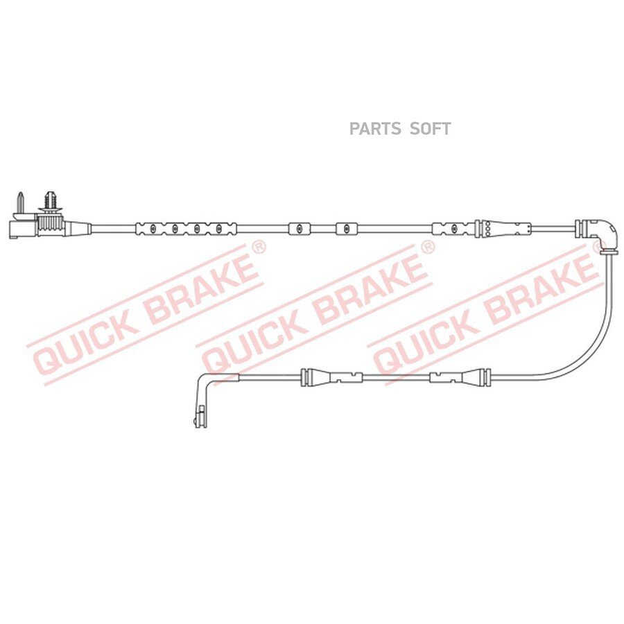 Датчик износа тормозных колодок LAND ROVER LR083646 от официального дистрибьютора, QUICK BRAKE, артикул WS0441A