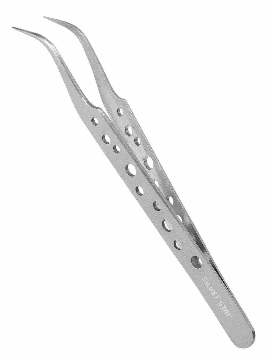 Пинцет Silver Star, нержавеющая сталь, термоустойчивый, заостренные кончики