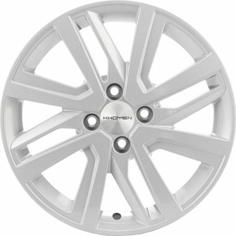 Диск колесный Khomen Wheels KHW1609 (Xray) 6,0x16 4x100 Dia60.1 ET41 цвет F-Silver