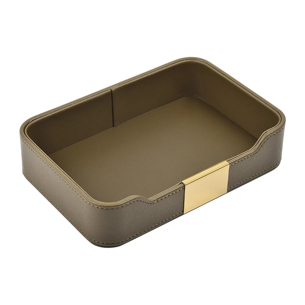 Органайзер Green, для стола, искусственная кожа, коричневый, размер 22x15x4.8см