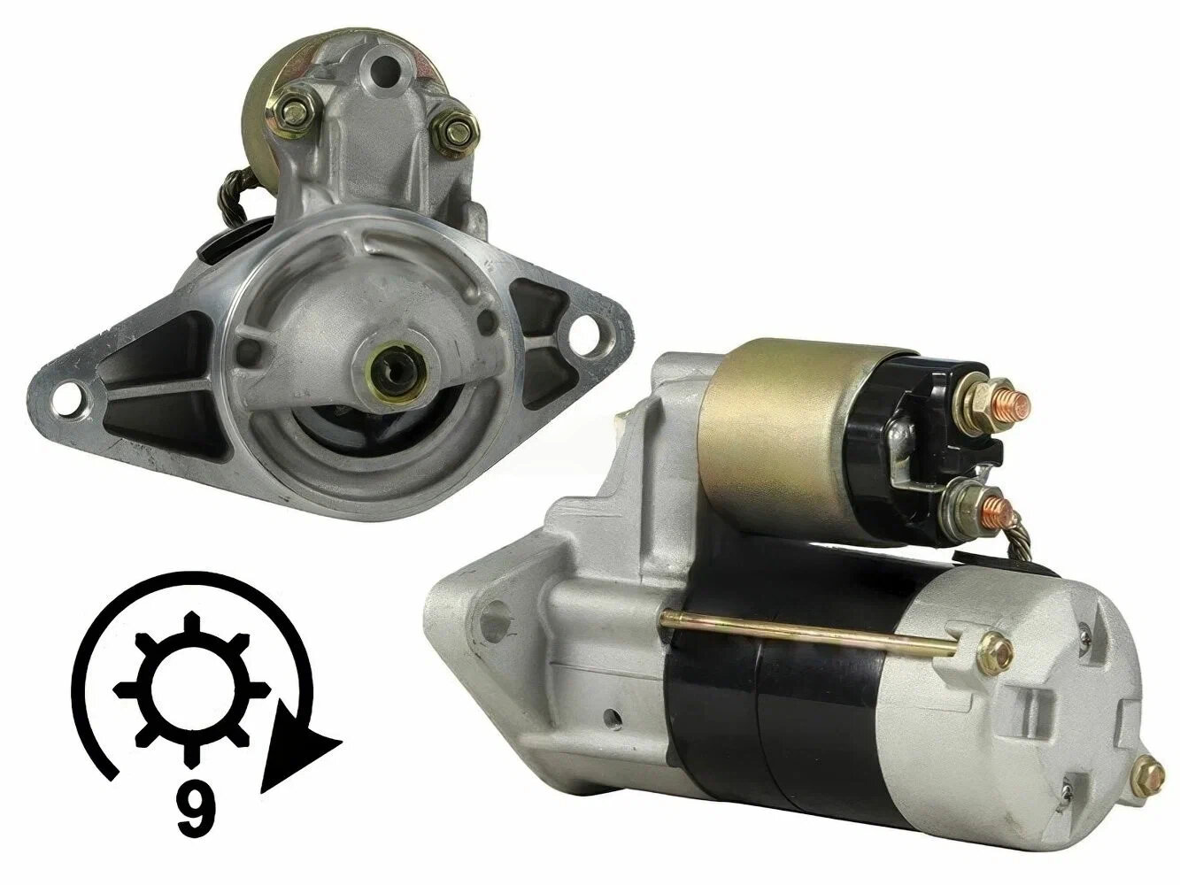 Стартер SAT ST-28100-16070N Toyota Caldina T190, T210 92-02 / Corolla 87-02 0,8 kW/ Z=9/ DENSO