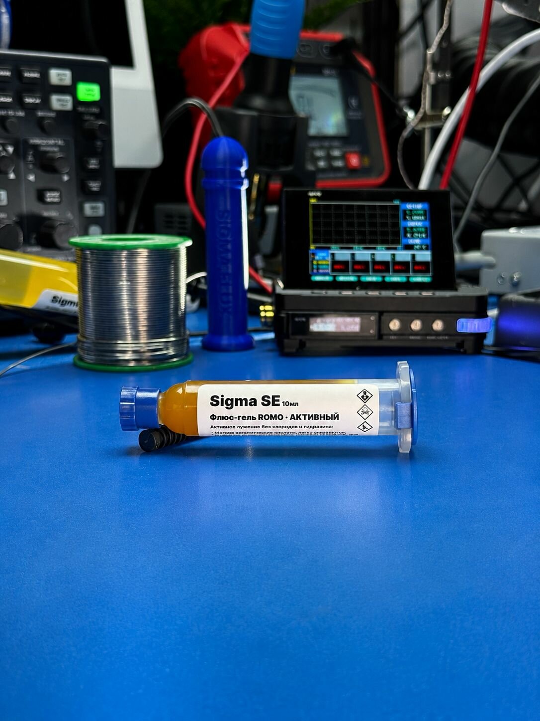 Активный флюс-гель для пайки проводов, скруток и лужения Sigma SE 10мл. Легко смывается